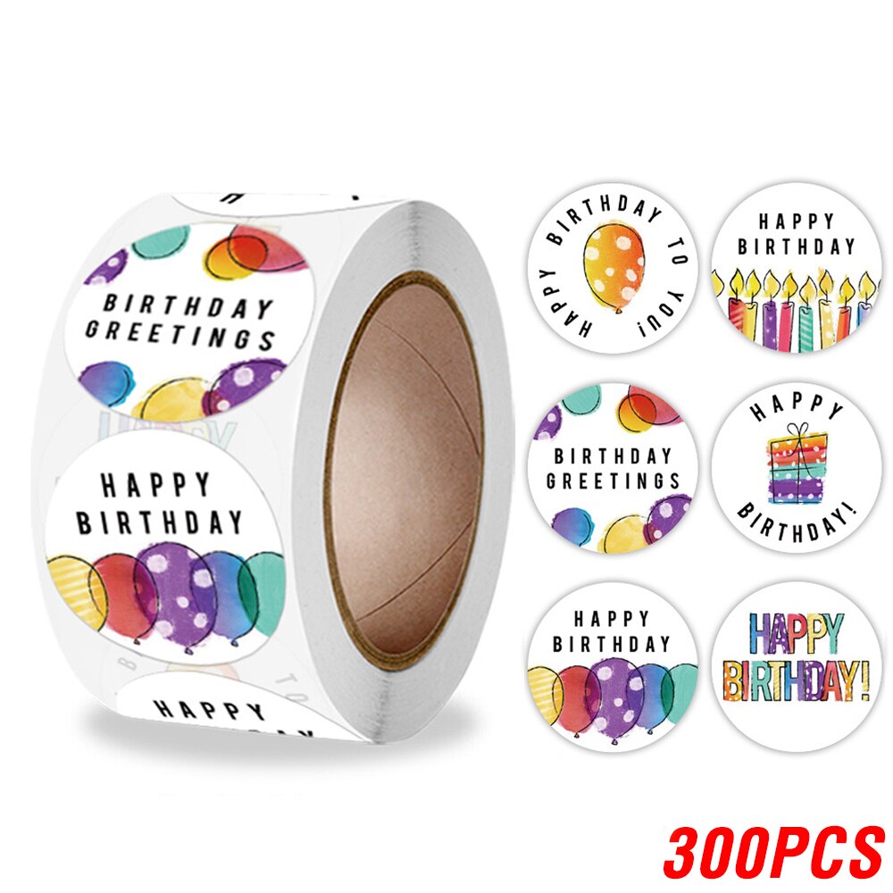 100-500Pcs Leuke Gelukkige Verjaardag Stickers Dec... – Vicedeal