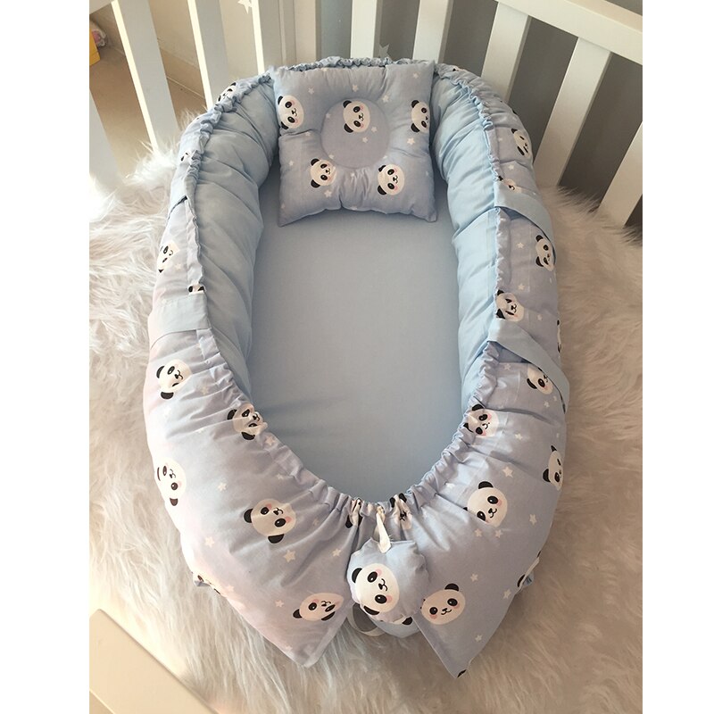 Jaju Baby Handmade Babynest Panda Patterned 100% C... – Grandado