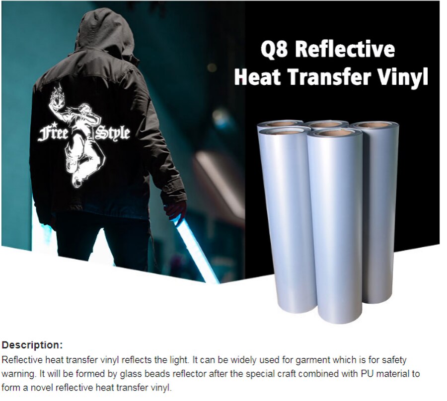 50cm*5m textile film reflective heat transfer viny... – Grandado
