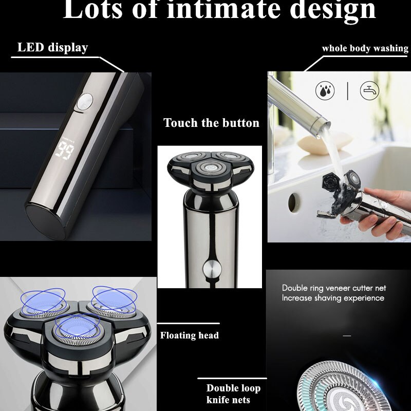 Electric Shaver Wireless Use 4D Electric Shaver Me... – Grandado