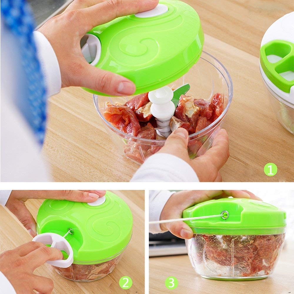 Manual Food Chopper Pull String Vegetable Chopper ... – Grandado