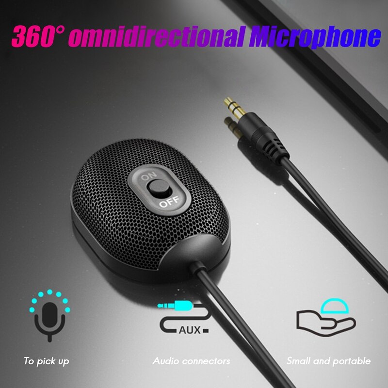 U1 Omni-Directional Microphone 3.5mm AUX Condenser... – Grandado