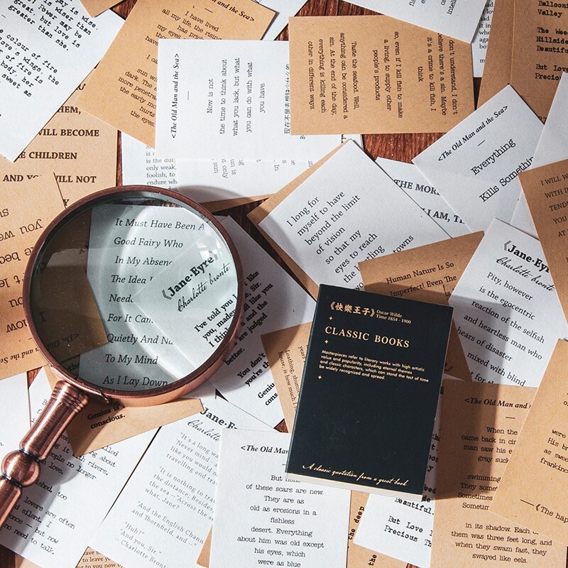 Classic Books Series Mini Pocket Collage Material ... – Grandado