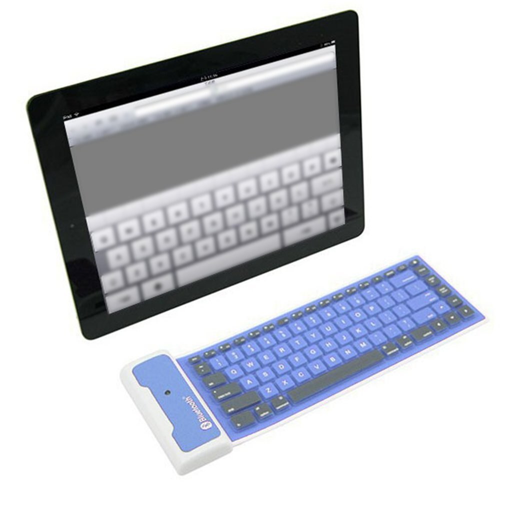 Wireless Bluetooth Keyboard Foldable Roll Up Silen... – Grandado