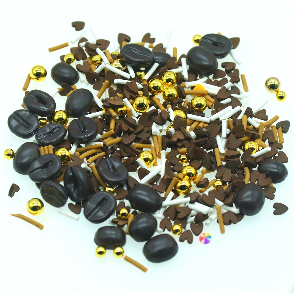 20 Gram Mixed Polymer Clay Chocolate Coffe Beans S... – Grandado