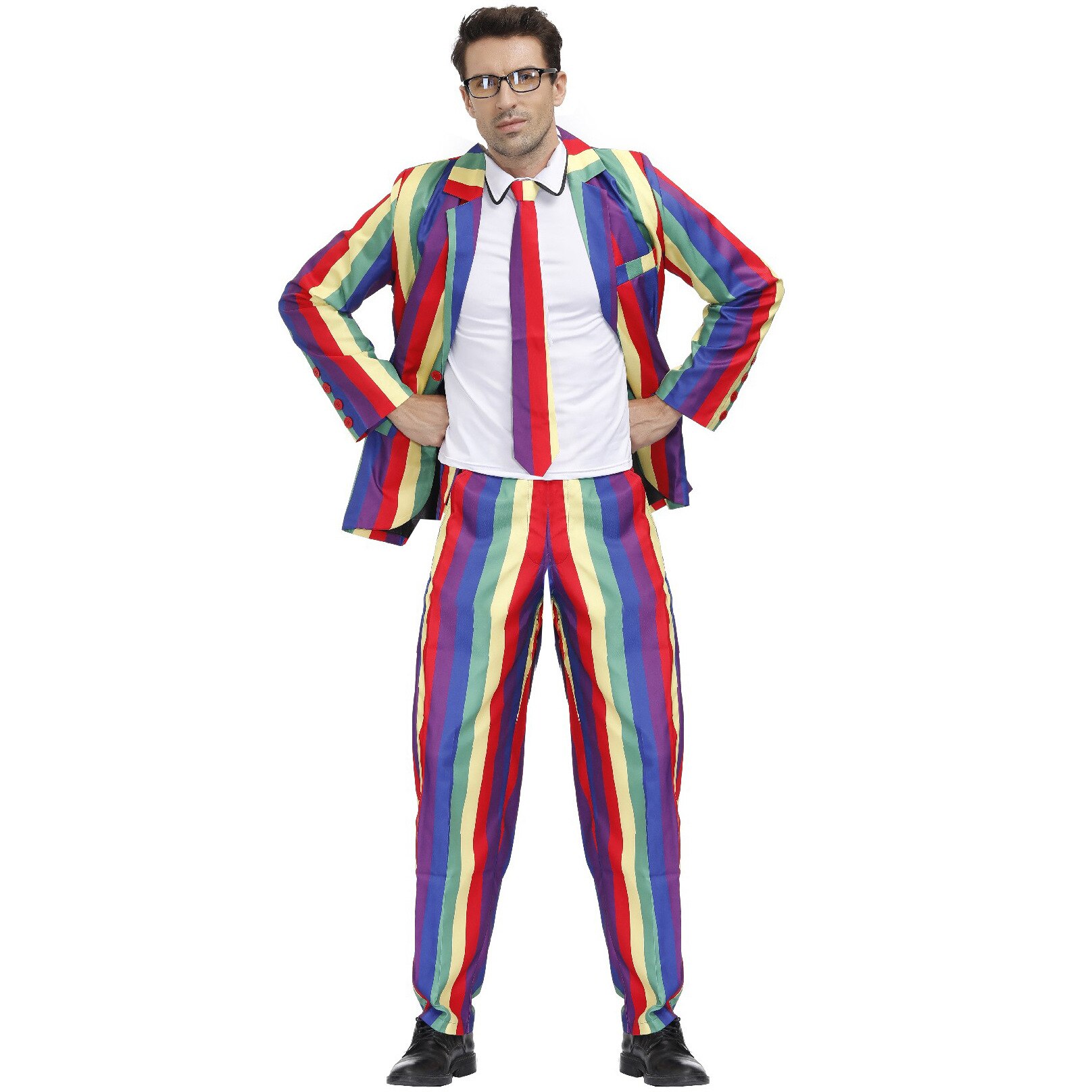 Xibeimeng Men's Cool Party Suit-Rainbow Halloween ... – Grandado