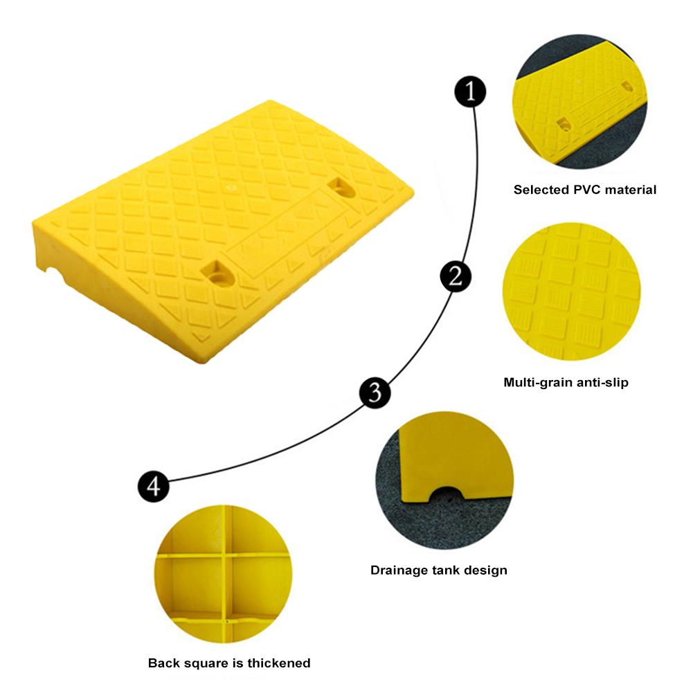 50x27x7cm Deceleration Ramp Pad Plastic Curb Ramps... – Vicedeal
