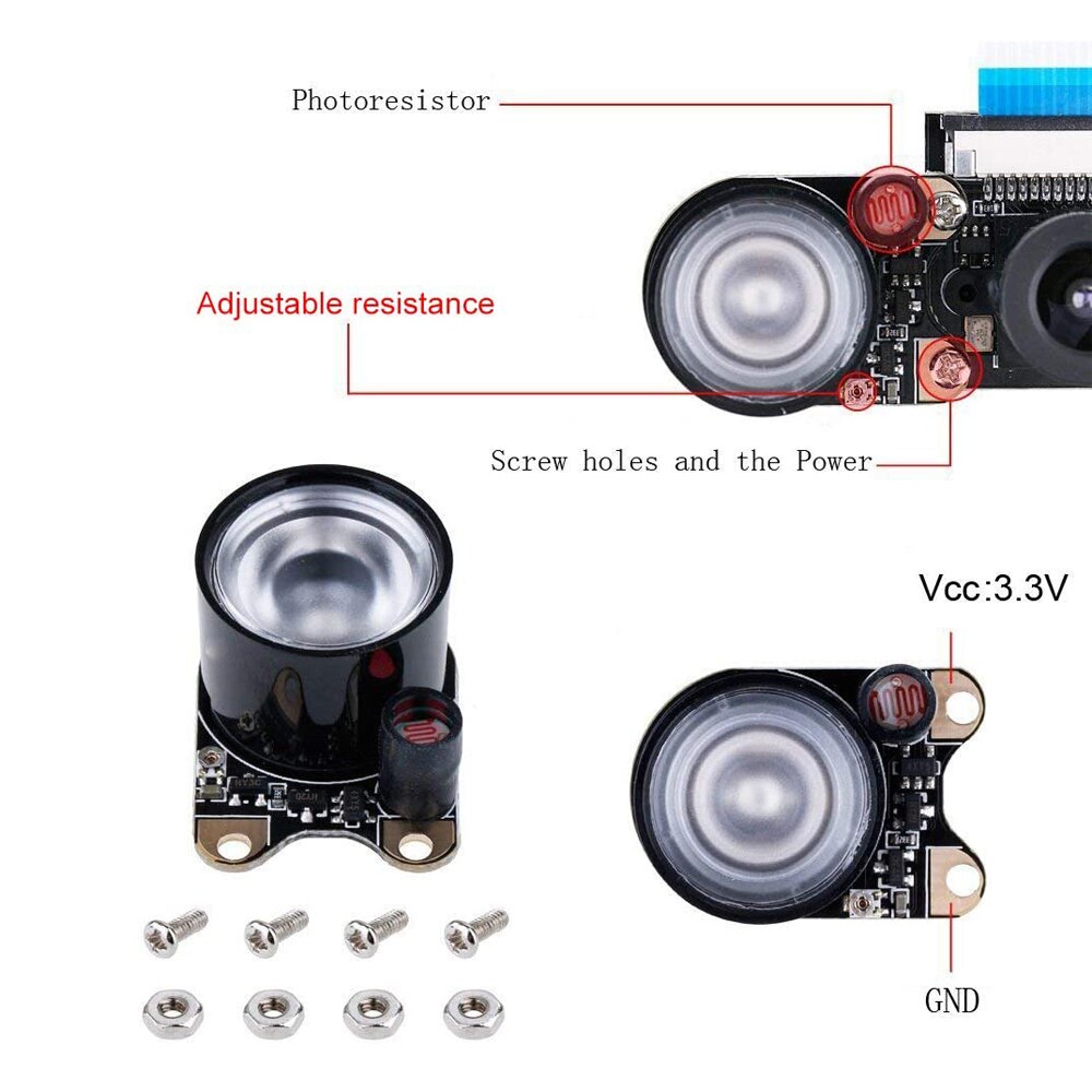 Raspberry Pi 4 Night Vision Camera 5MP 1080P Video... – Grandado