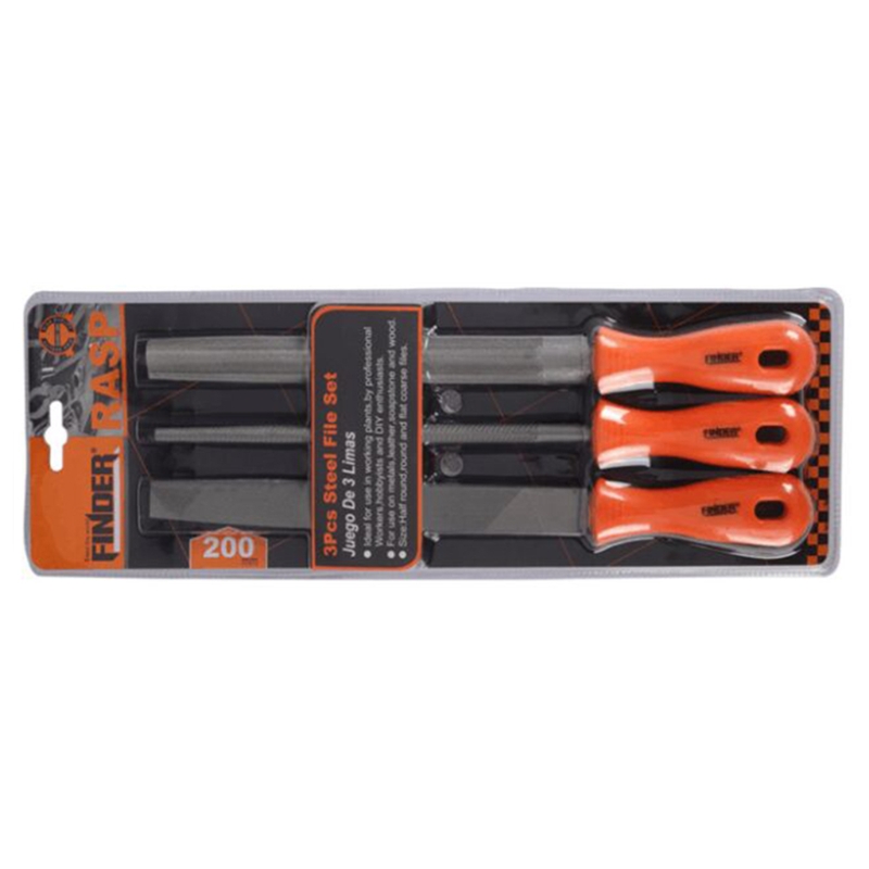 Durable Wood /Steel File Set Tools 3 Pcs for Plast... – Grandado