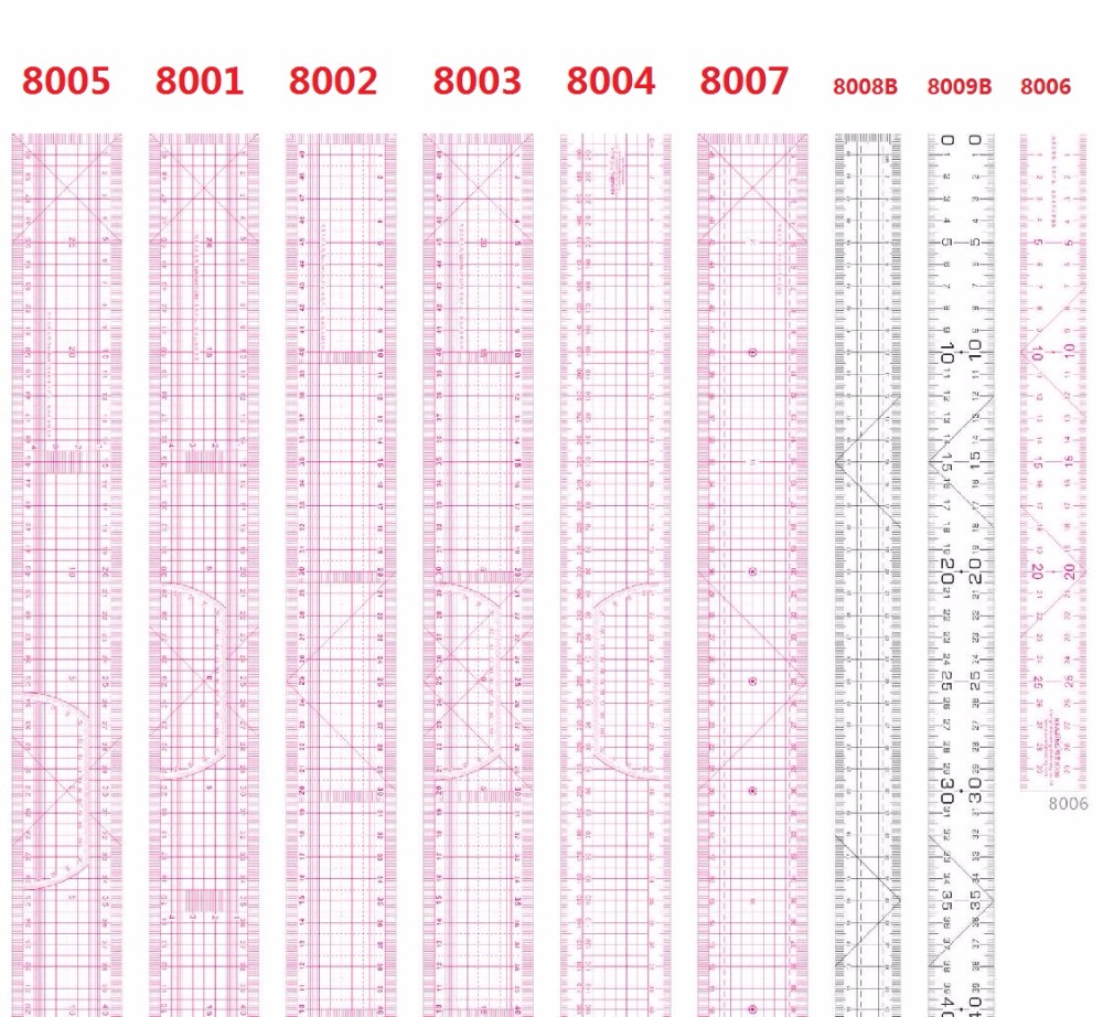 30/50/60cm Straight Patchwork Ruler PVC Ruler Gobe... – Vicedeal
