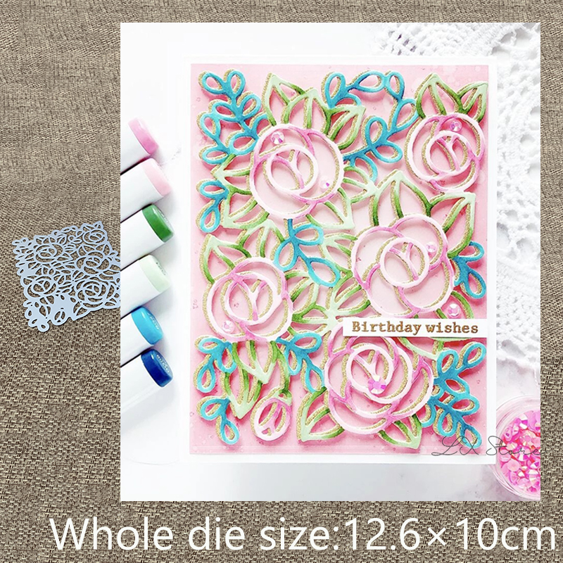 Craft Metal Cutting Dies flower leaf frame decorat... – Grandado