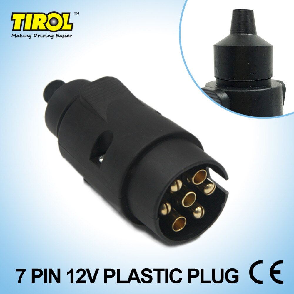 Tirol 7-Pin Trailer Plug Black Plastic 7-Pole Wiri... – Vicedeal