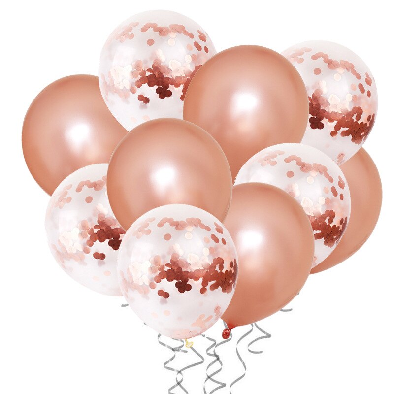 Rose Gold Heart Balloon Foil Champagne Balloon Ros... – Grandado