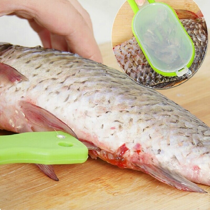 Fish Skin Brush Scraping fish scraper stainless st... – Grandado