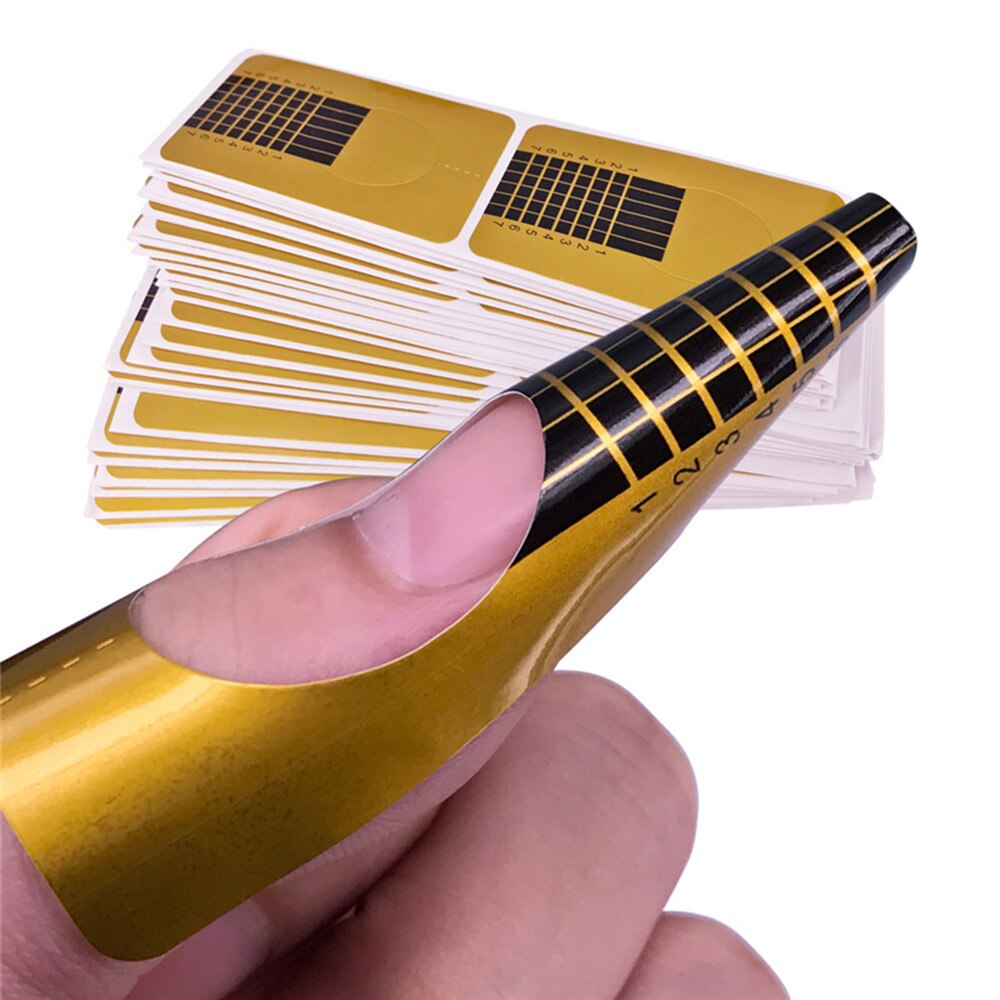 100pcs French Nail Form Tips Nail Art Form Acrylic... – Grandado