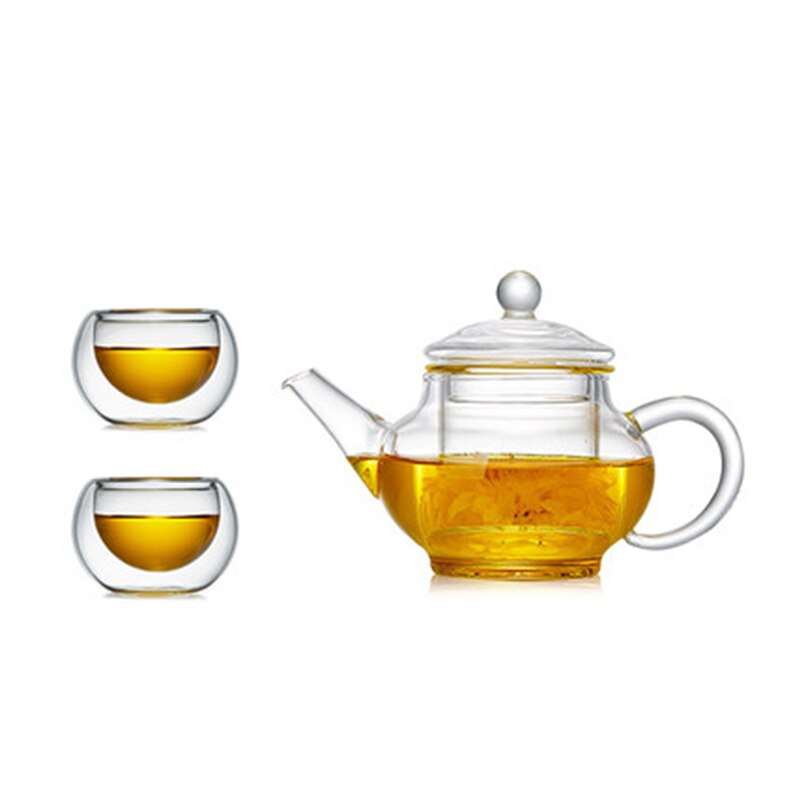 250ml Glass Teapot With Filter Hand-blown Heat-Res... – Grandado