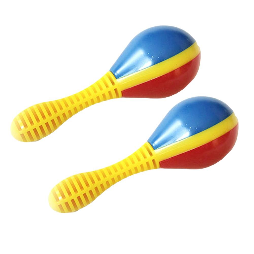 2Pcs Baby Maracas Rattle Hand Shaker Sand Hammer M... – Grandado