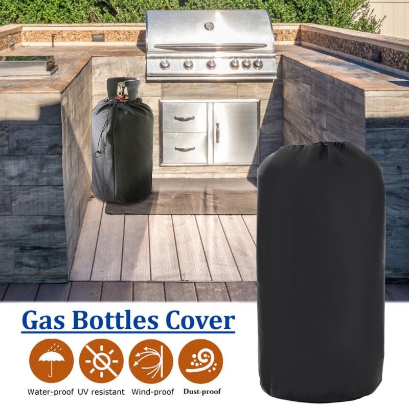 Gas Bottle Cover Oxford Cloth Black Propane Tank C... – Grandado