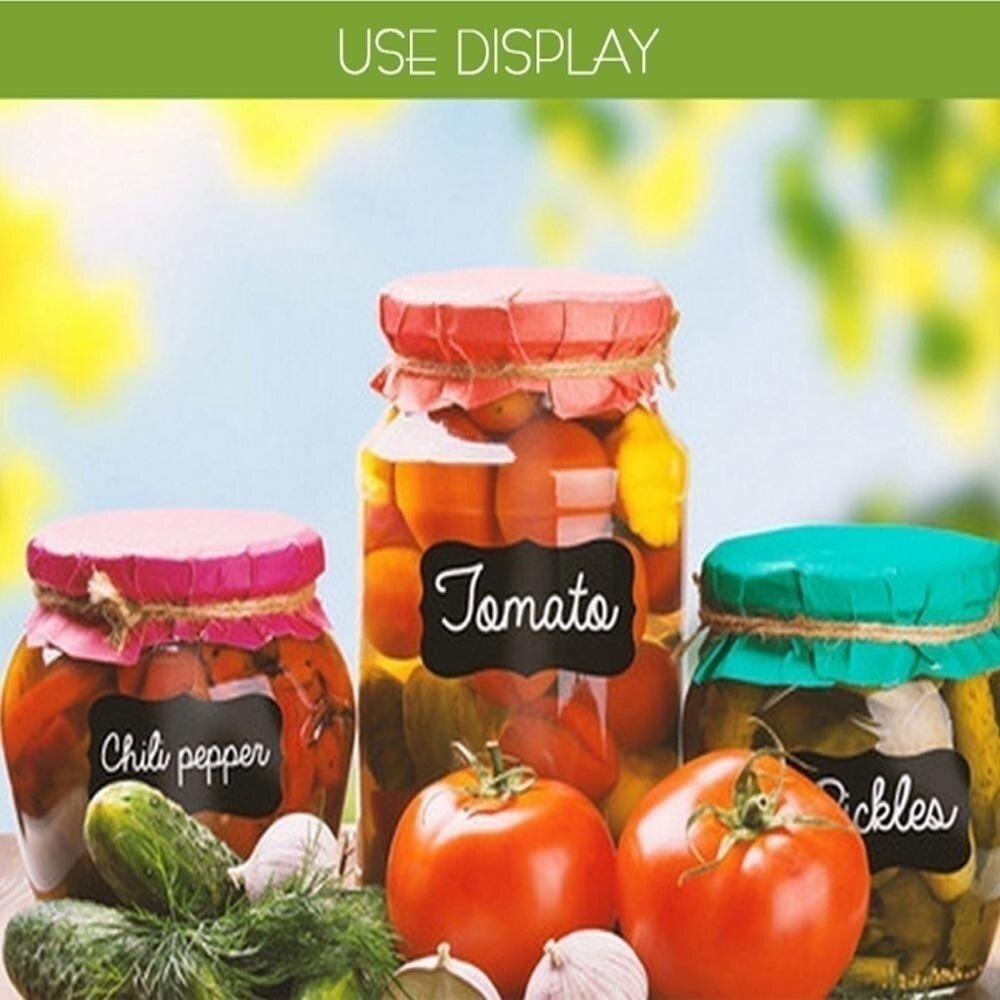 20/60/100Pcs Waterdichte Krijtbord Spice Jam Jar F... – Grandado