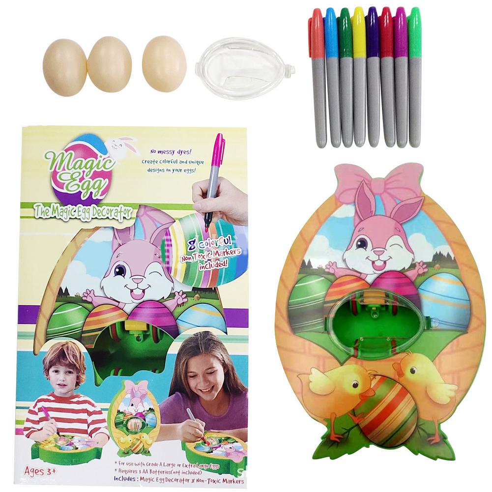 8 Colors Markers Easter Decorations 3 Eggs Dye Kit... – Grandado