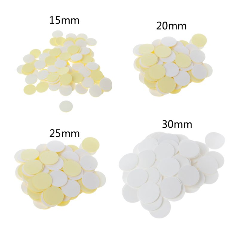 100Pcs Clear Invisible Round Double Sided Silicone... – Vicedeal