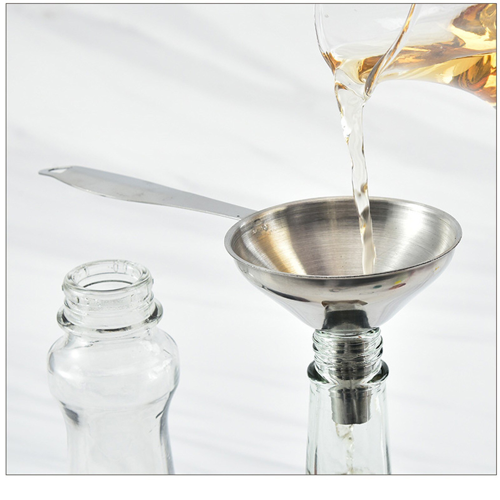 Stainless Steel Funnel Kitchen Oil Liquid Funnel M... – Vicedeal