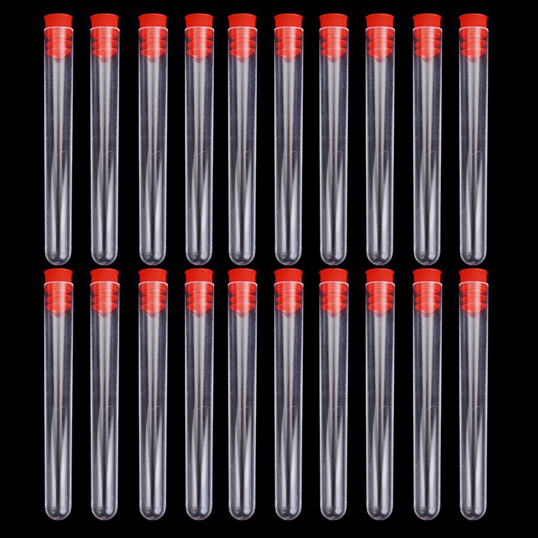 20 Pcs Non-Completed Plastic Test Tubes Lab Test T... – Grandado