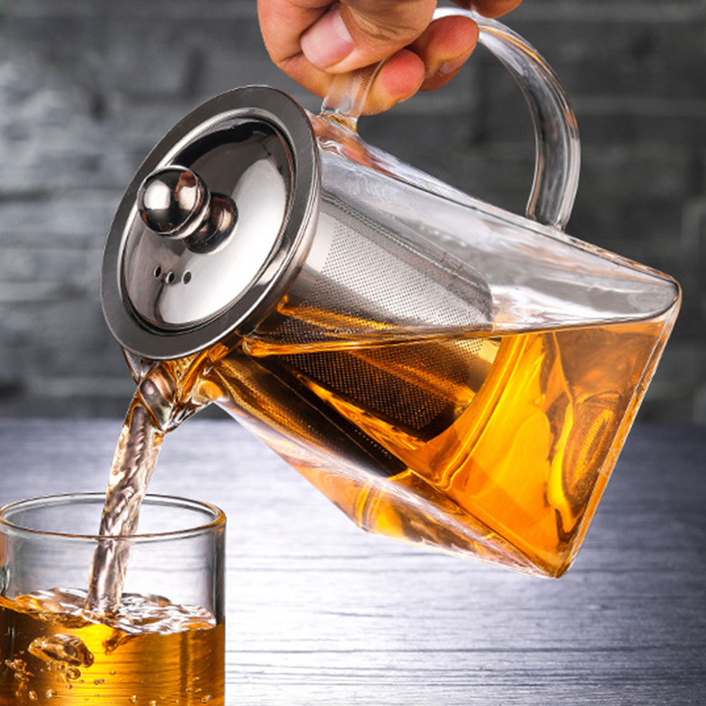 4Sizes Good Clear Borosilicate Glass Teapot With 3... – Vicedeal