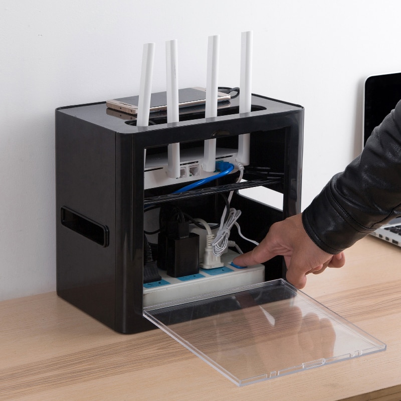 Socket wire opbevaringsboks wifi router boks stati... – Grandado