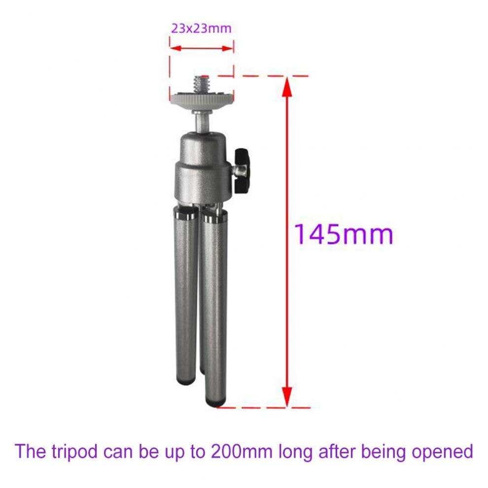 Silver Black Mini Tripod Aluminum Metal Light Weig... – Grandado