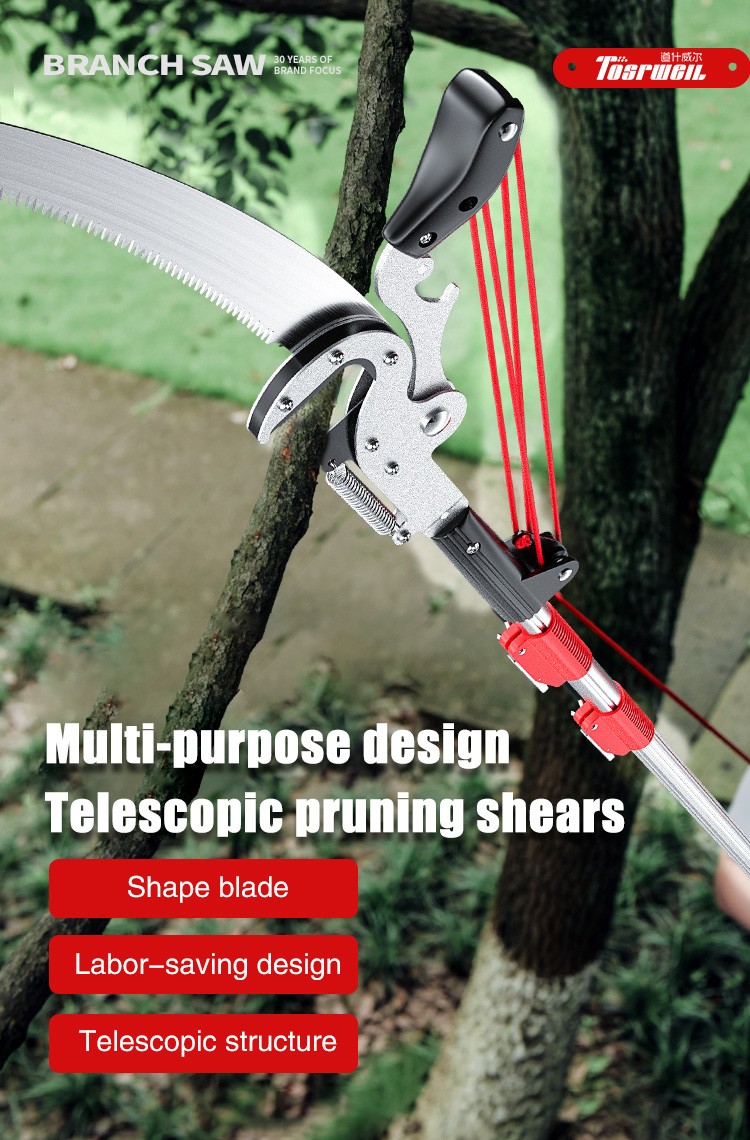 3 wheel telescopic high branch shears integrated p... – Grandado