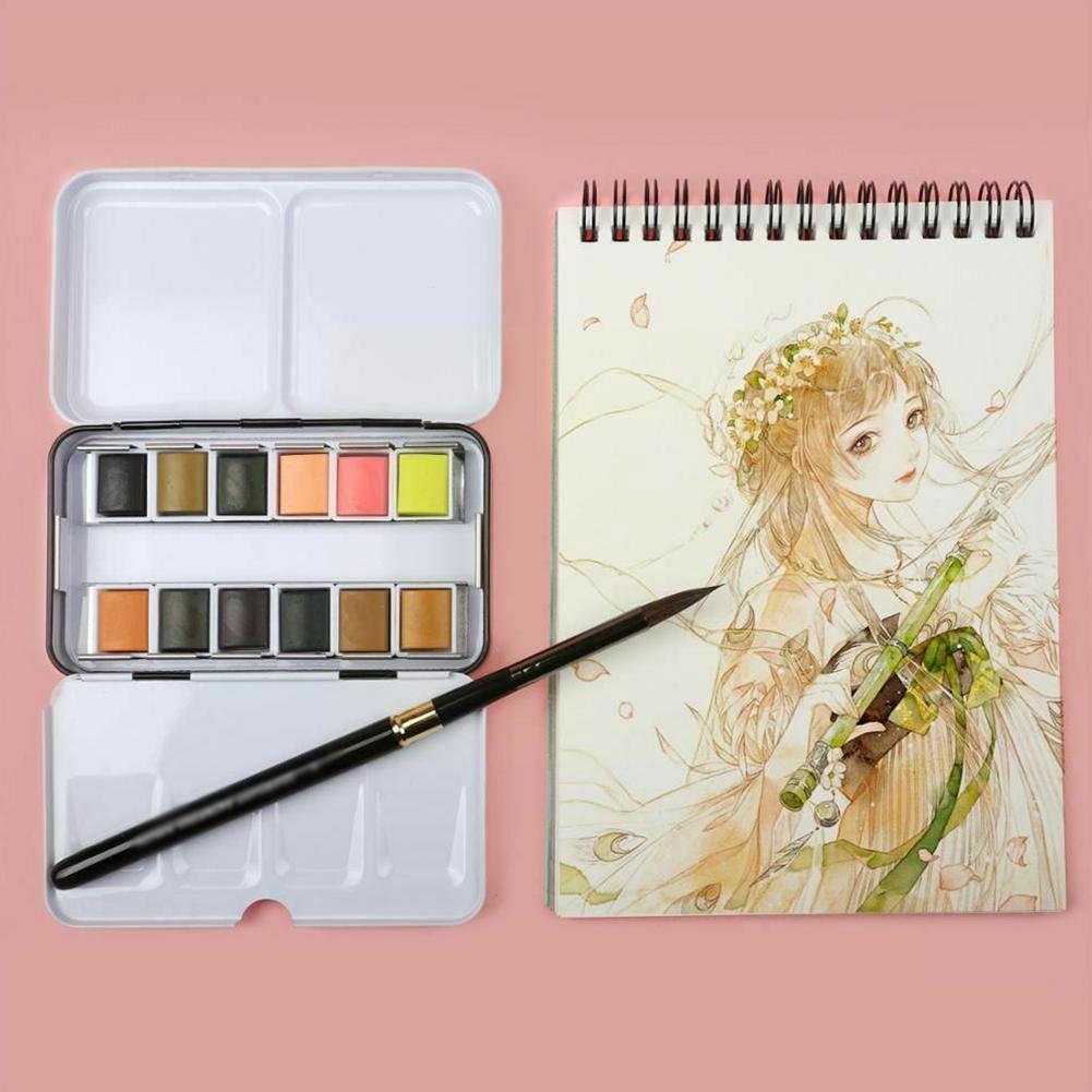 12Color Tin Box Watercolor Morandi Color Water Col... – Vicedeal