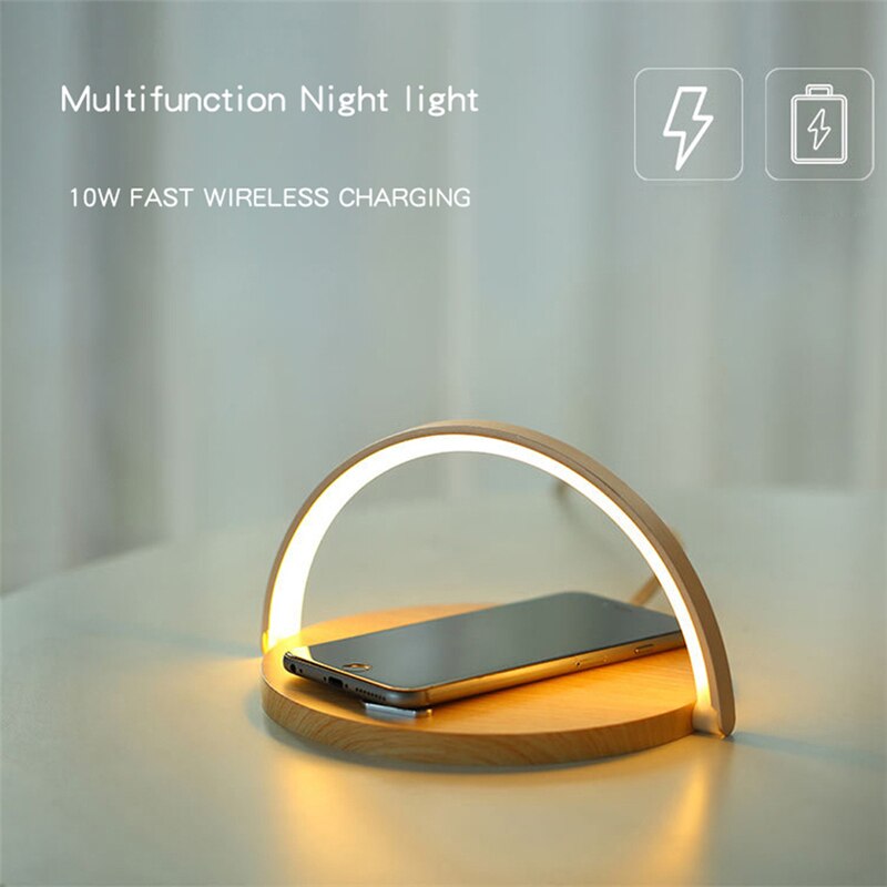 Qi Wireless Charger LED Table Lamp DC5V 10W USB Ch... – Grandado