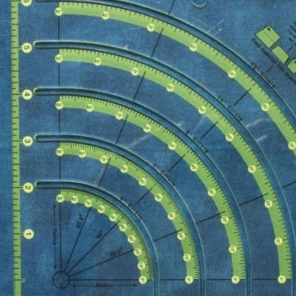 Arcs and Fan Quilt Circle Cutter Ruler Sewing tool... – Grandado