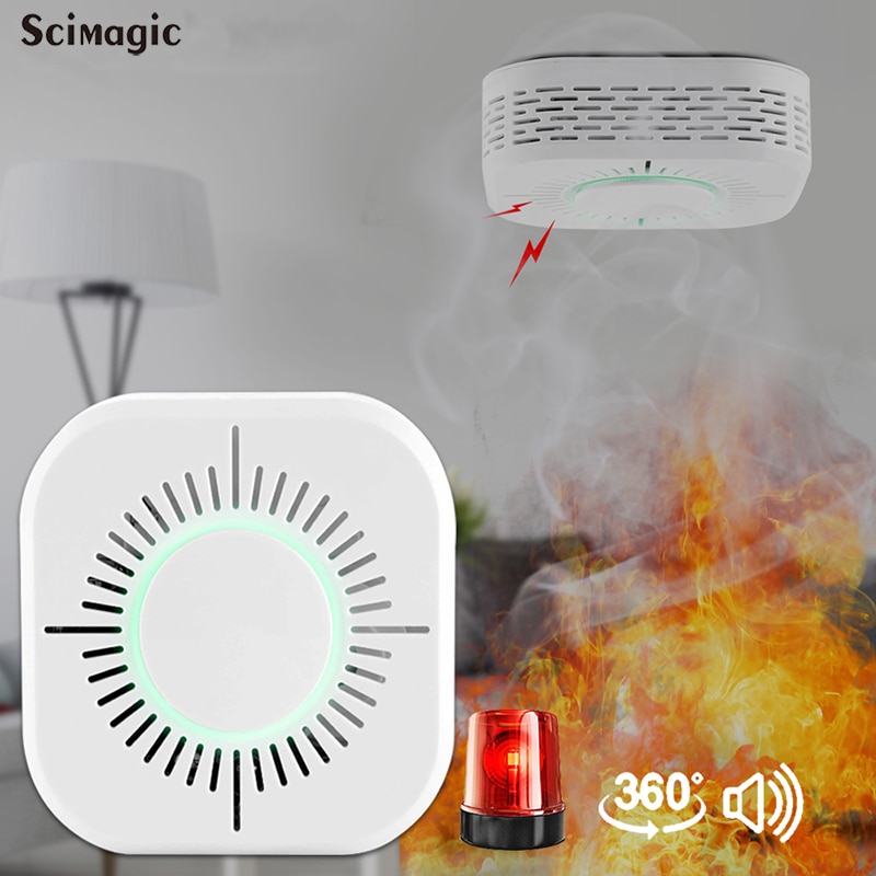 RF 433 Smoke Detector Wireless Smoke Fire Alarm Se... – Vicedeal