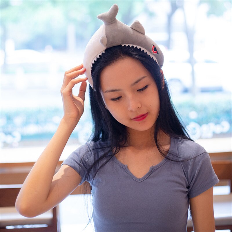 Korean accessories shark dinosaur headband goldfis... – Grandado