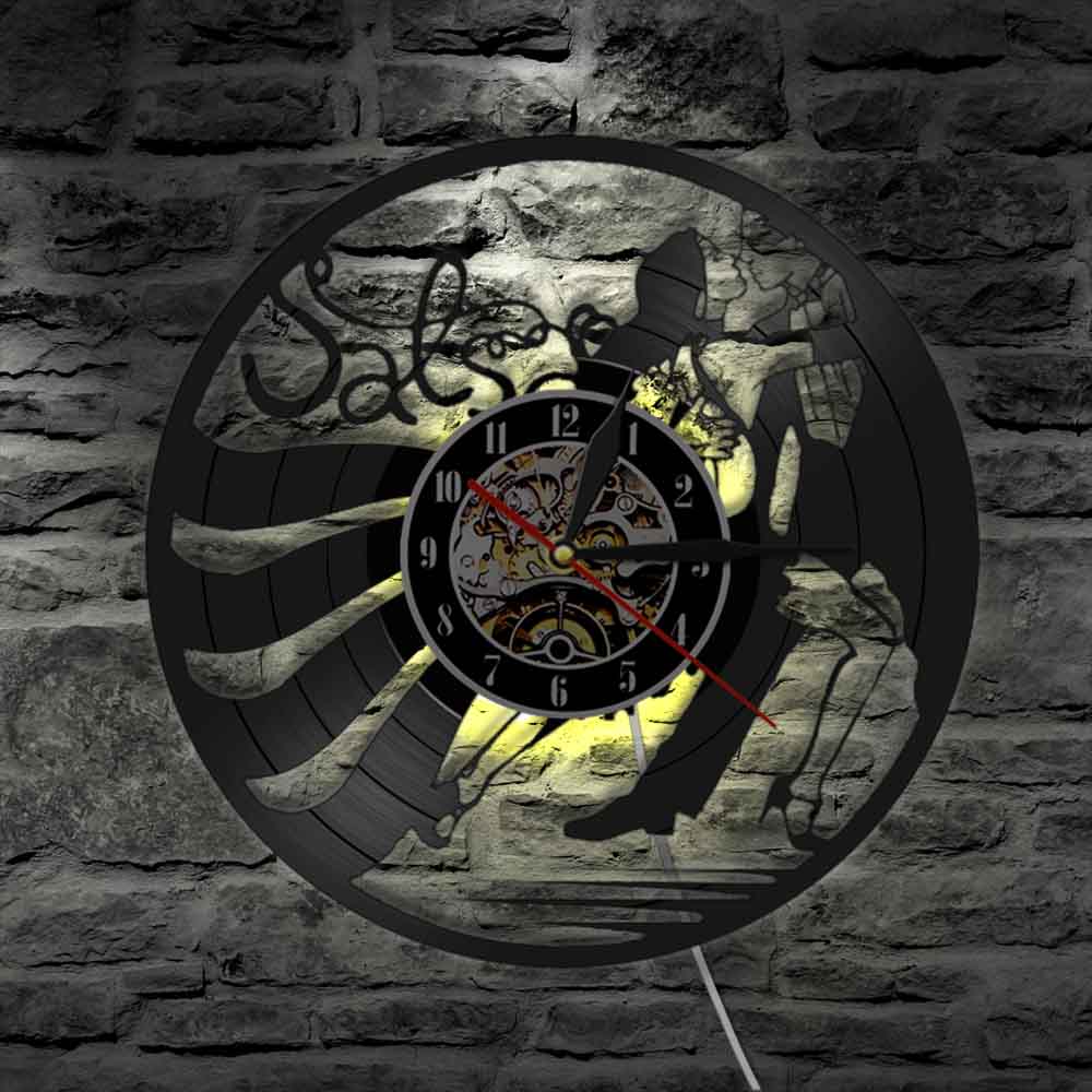 Vintage Latin Salsa Dance Wall Art Clock Dancing C... – Grandado