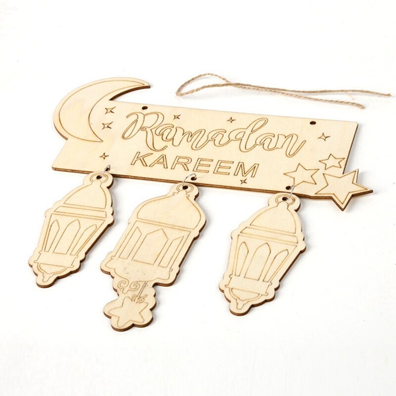 1/3PCS Wooden Moon Stars Ramadan Decorations For H... – Grandado