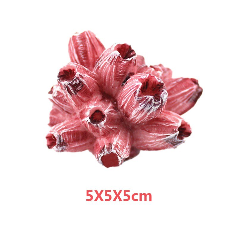 Artificial Aqua Red Resin Sea Marine Coral Fish Ta... – Vicedeal