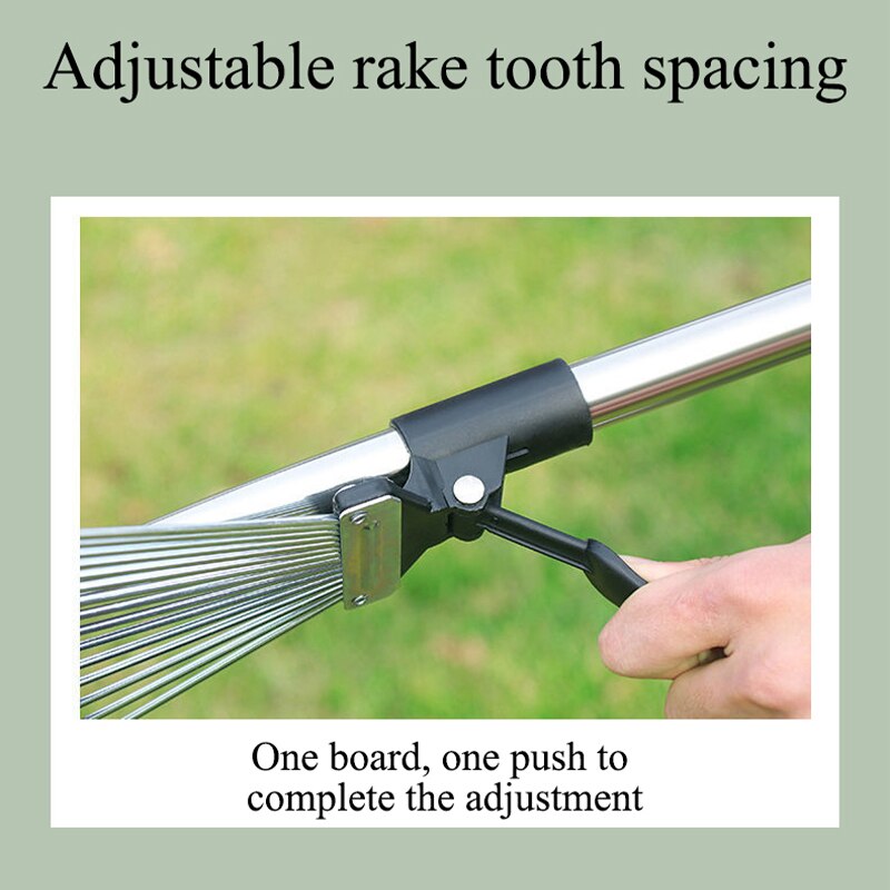 Telescopic Garden Rake 12 Teeth 9 Teeth Hand Tool ... – Grandado