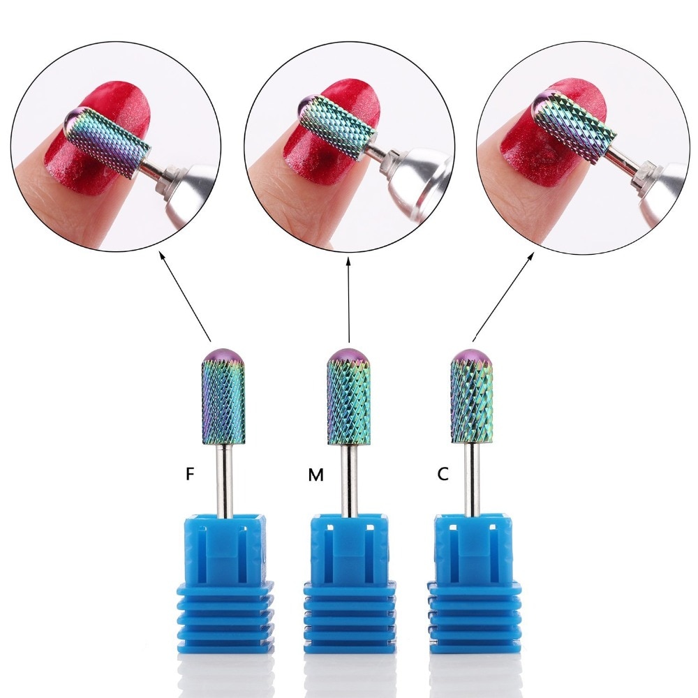 Makartt Blue Tungsten Carbide Nail Drill Bits Set ... – Grandado