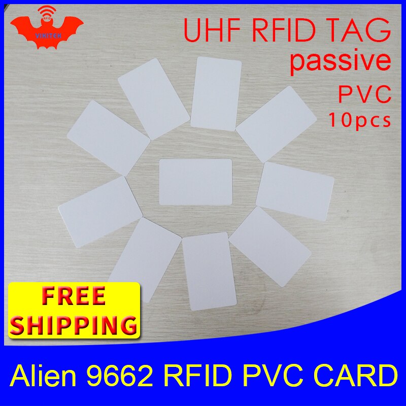 UHF RFID tag PVC card Alien 9662 EPC6C 915mhz 868m... – Grandado