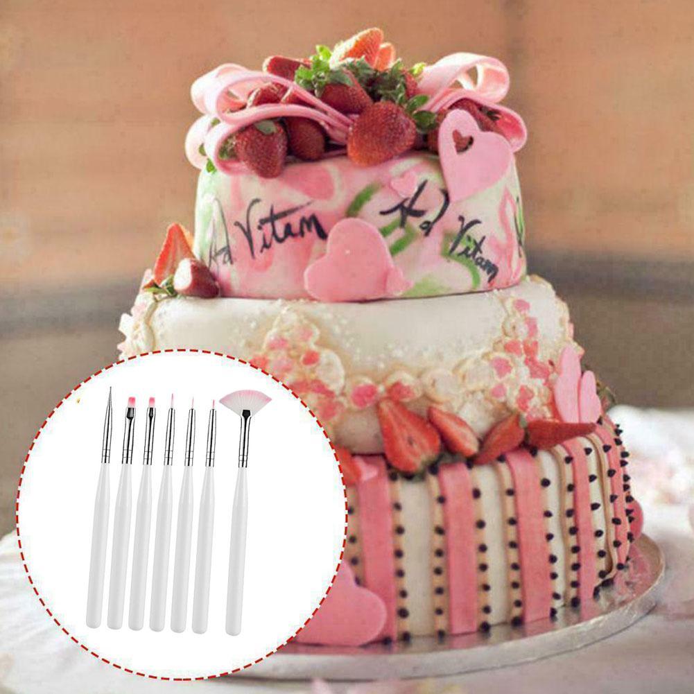 7pcs/set Fondant Cake Painting Brush Decorating Du... – Grandado