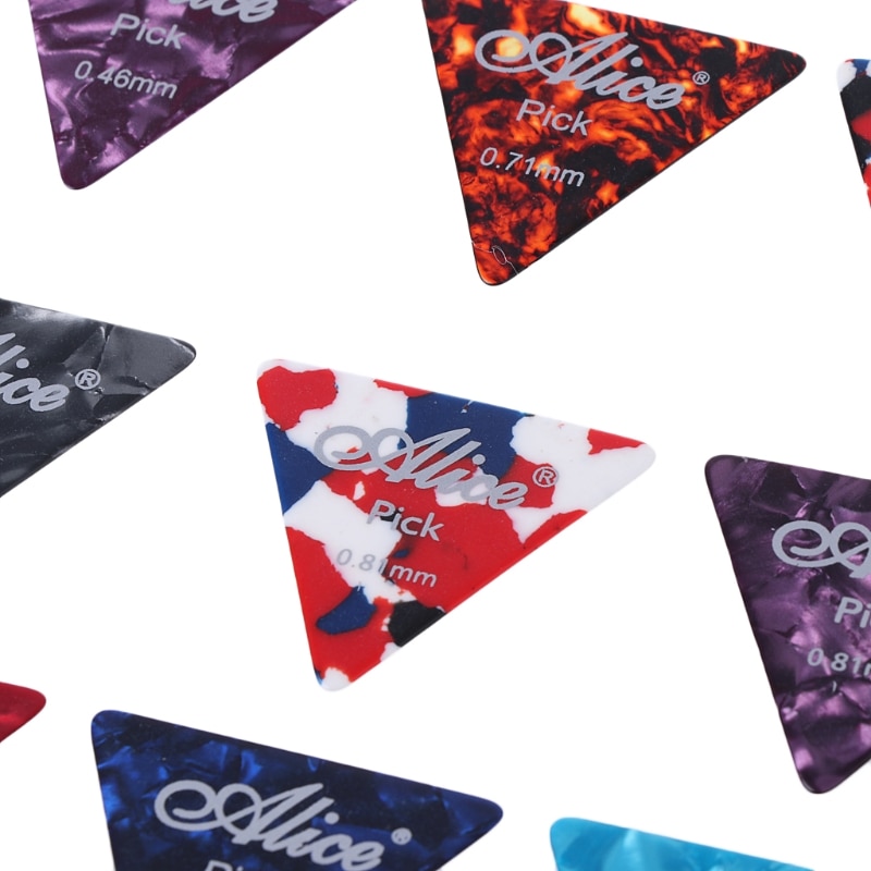 12pcs Celluloid Guitar Picks Big Triangle Pick Str... – Grandado