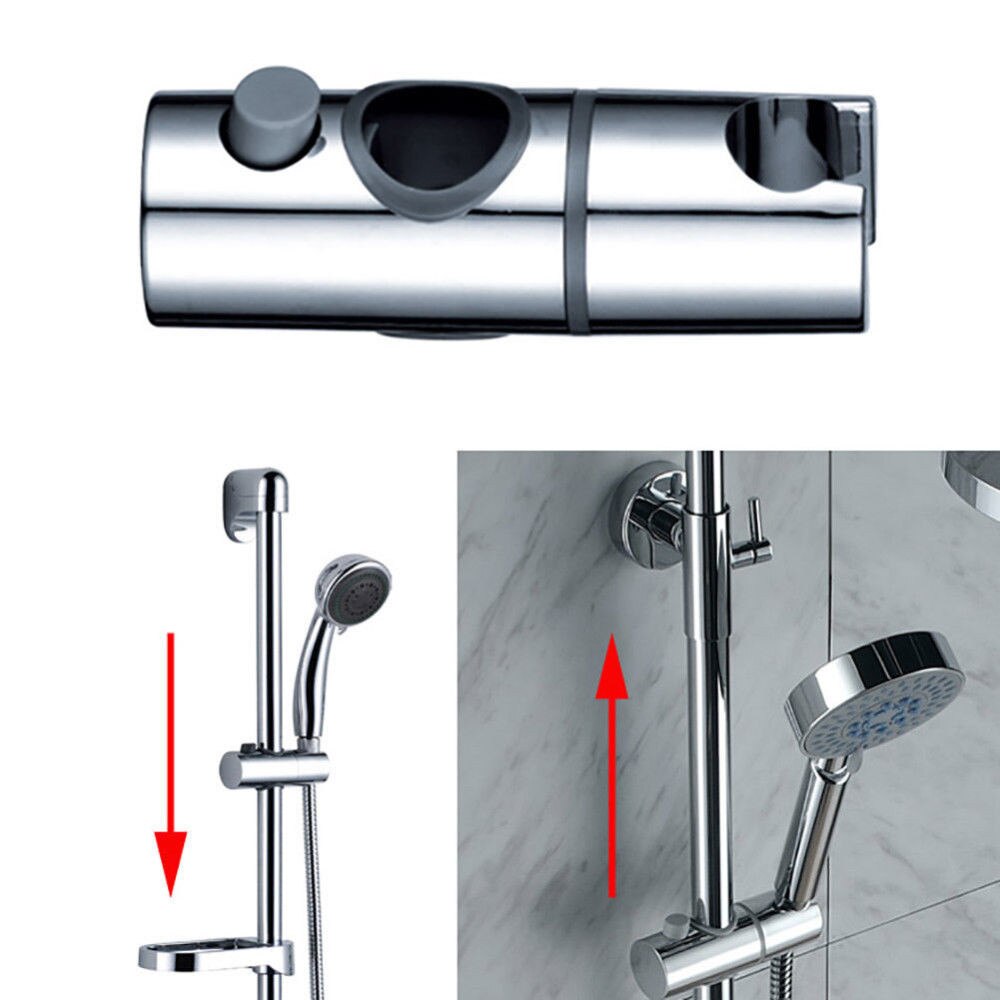 22mm ABS Chrome Shower Rail Head Slider Holder Adj... – Grandado