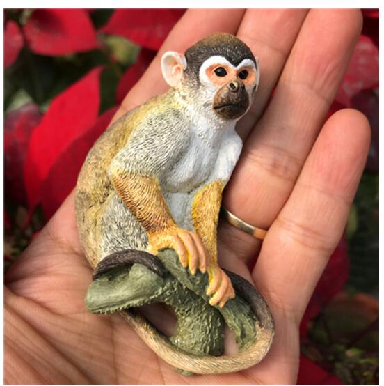 Handmade Painted Monkey Branch 3D Fridge Magnets T... – Grandado
