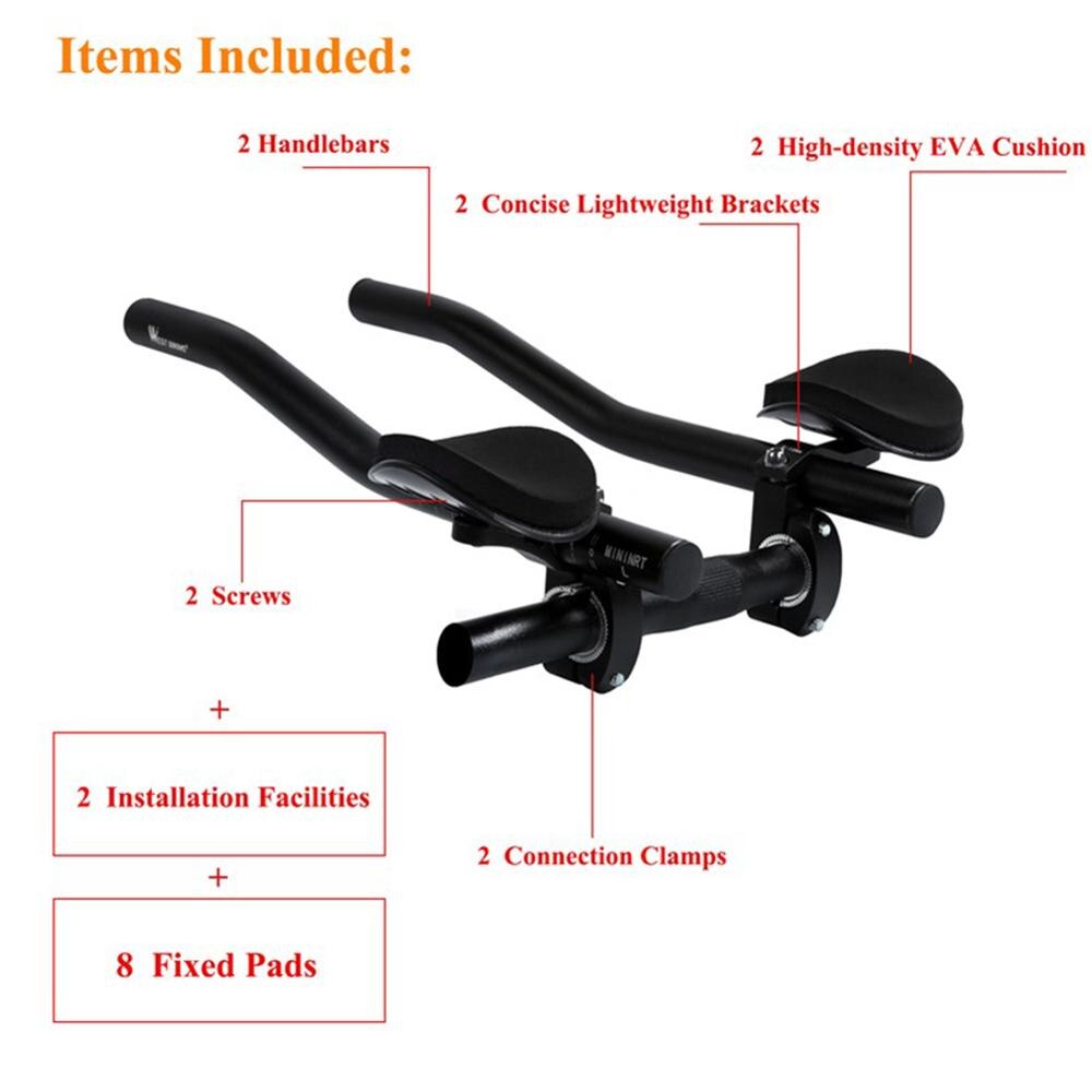Bicycle Rest TT Handlebar Clip on Aero Bars Handle... – Grandado