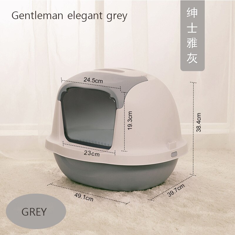 Large Cat Litter Box Fully Enclosed Cats Toilet Fl... – Vicedeal