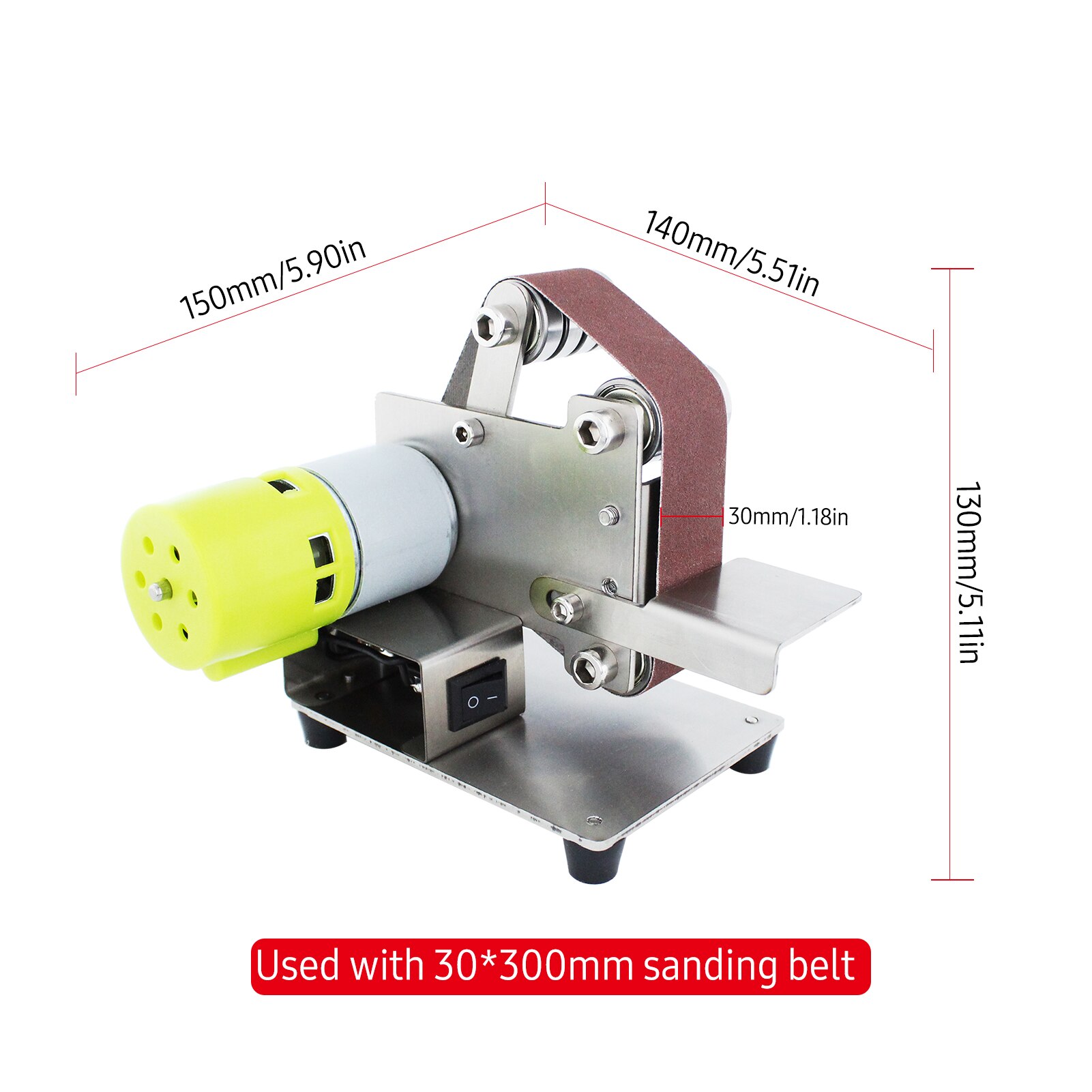 Mini Belt Sander Electric Sanding Polishing Grindi... – Vicedeal