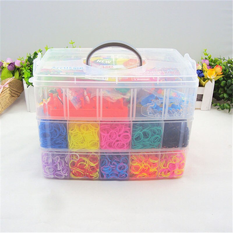 Loom Bands Box 15000Pcs Rubber Weaven Tool Diy Arm... – Vicedeal
